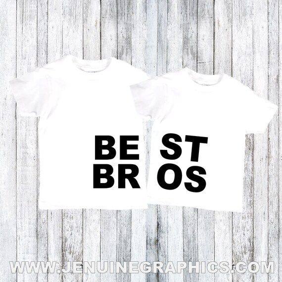 Best Bros Boy Best Friends Brothers Shirt Set Brothers | Etsy