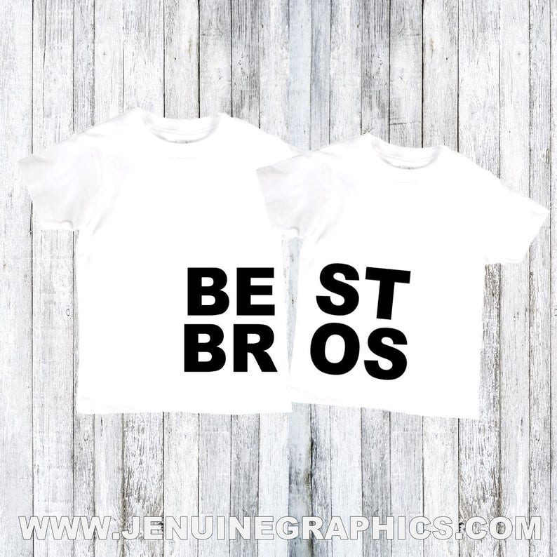 Best Bros Boy Best Friends Brothers Shirt Set Brothers Matching Shirts ...