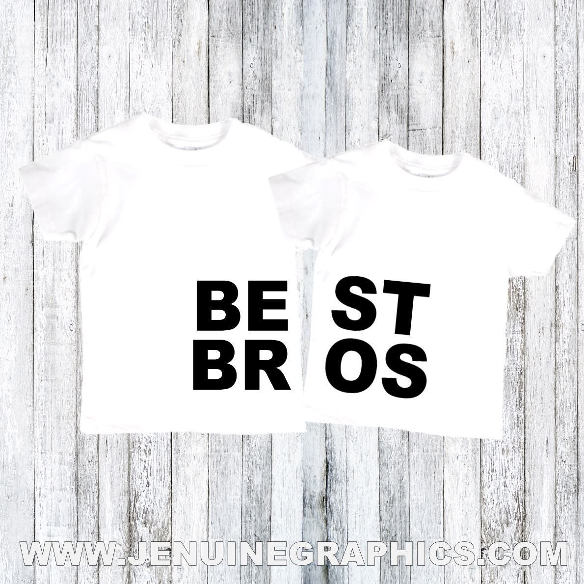 Best Bros Boy Best Friends Brothers Shirt Set Brothers Matching Shirts ...