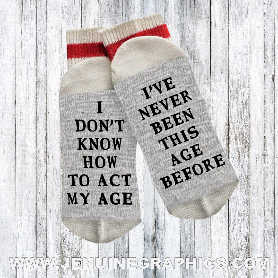 Funny Socks - Novelty Socks - Birthday Socks - Words on Socks - Funny ...