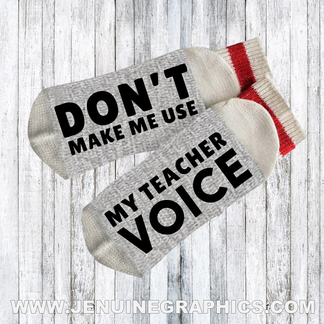 Teachers Gift Gift for Teacher Teacher Socks Funny Socks Novelty Socks ...