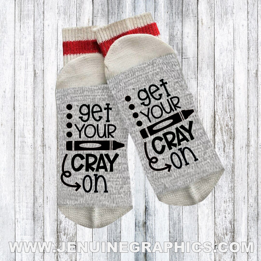 Funny Socks - Novelty Socks - Words on Socks - Funny Gift Idea - Text ...