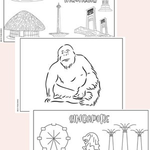 Coloring Pages Kids Southeast Asia, Printable, Educational, Cultural ...