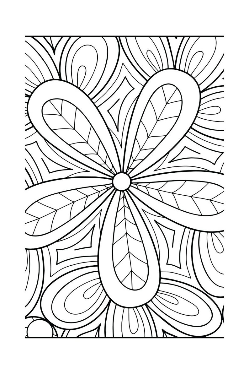 50 Mandala Coloring Pages Adult Coloring Pages Stress Relieve Art ...