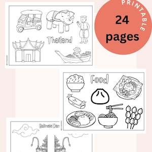 Coloring Pages Kids Southeast Asia, Printable, Educational, Cultural ...