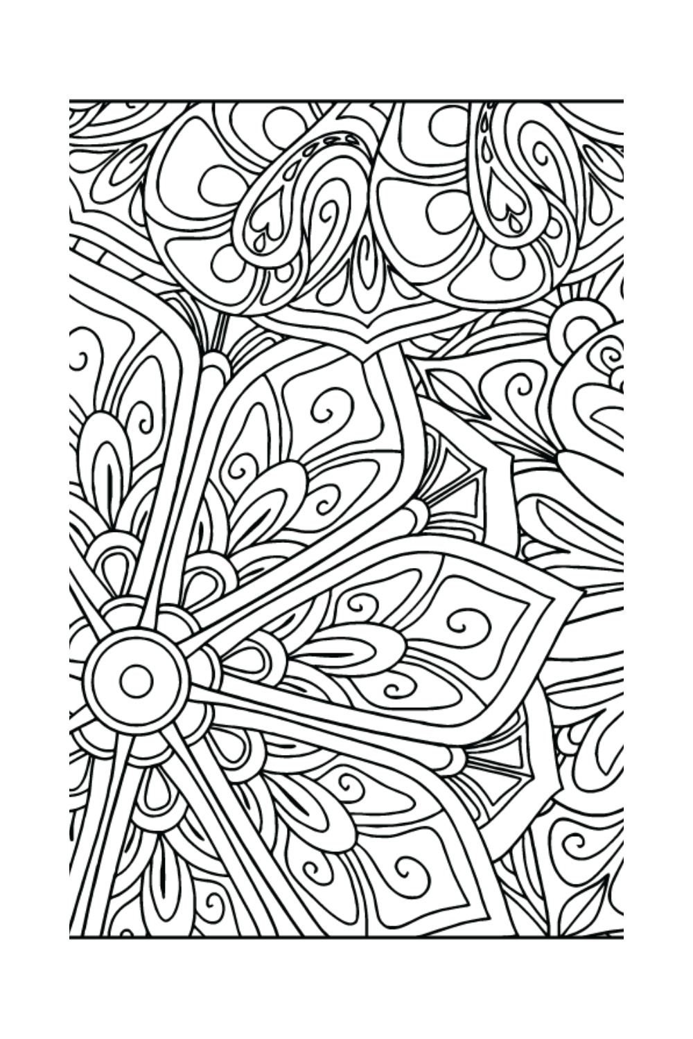 50 Mandala Coloring Pages Adult Coloring Pages Stress Relieve Art ...