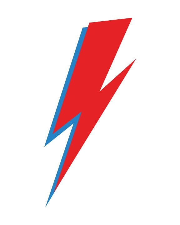 NEW David Bowie Aladdin Sane Lightning Bolt, Wall Art, Digital Download ...