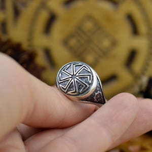Kolovrat Ring. Slavic Amulet. Pagan. Solar Symbol. Slavic | Etsy