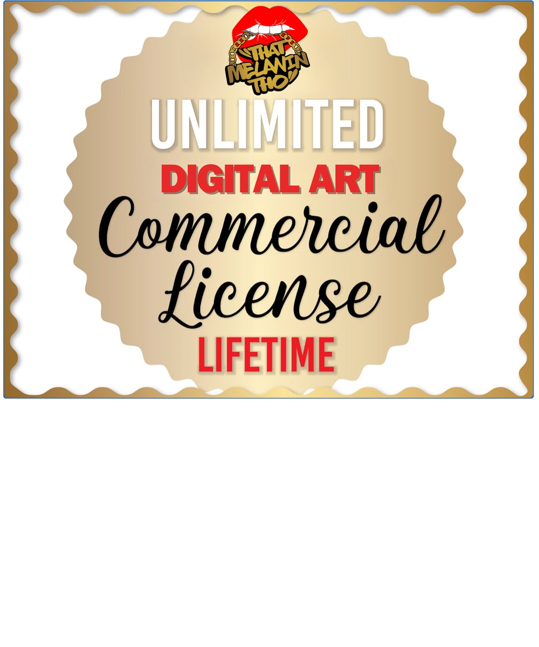 Unlimited Commercial License POD Commercial License for Digital Art ...