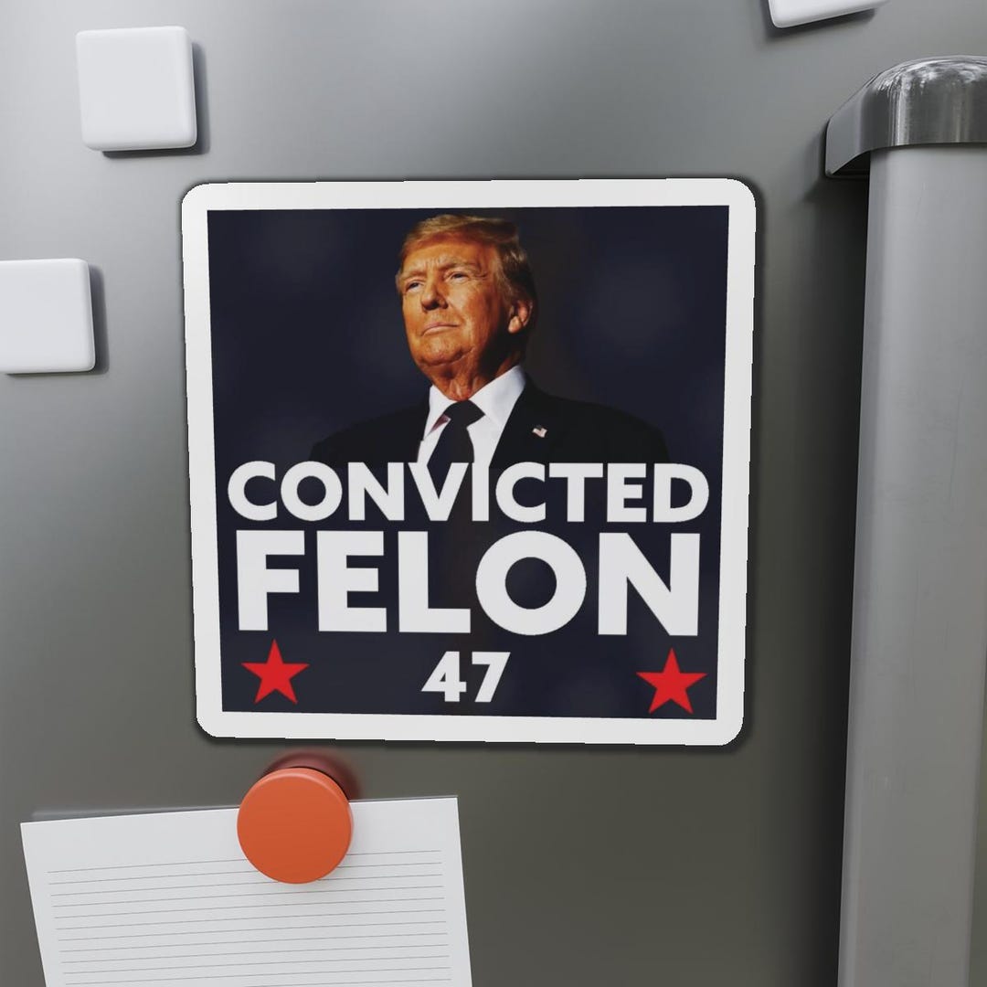 Anti Trump Convicted Felon 47 Die-cut Magnet: Political Humor - Etsy