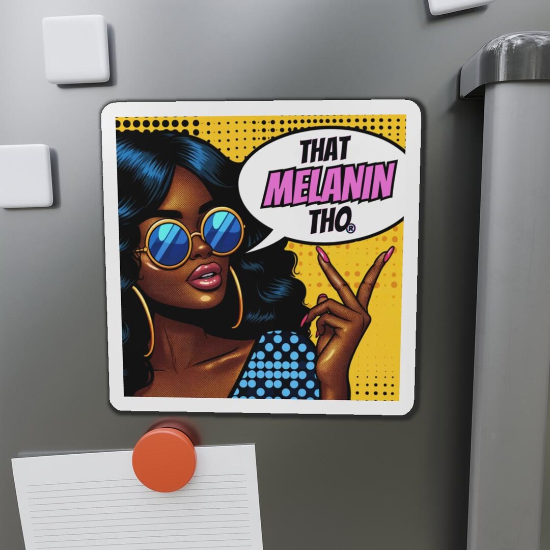 Black Woman Pop Art Magnet: Melanin Home & Office Decor - Etsy