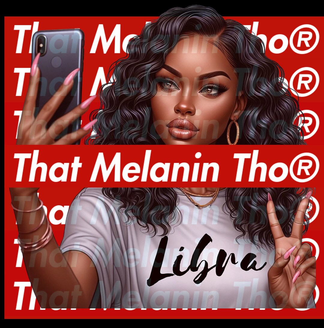 Libra Vibes Digital Art Black Woman Zodiac Sign Afro Woman Horoscope ...