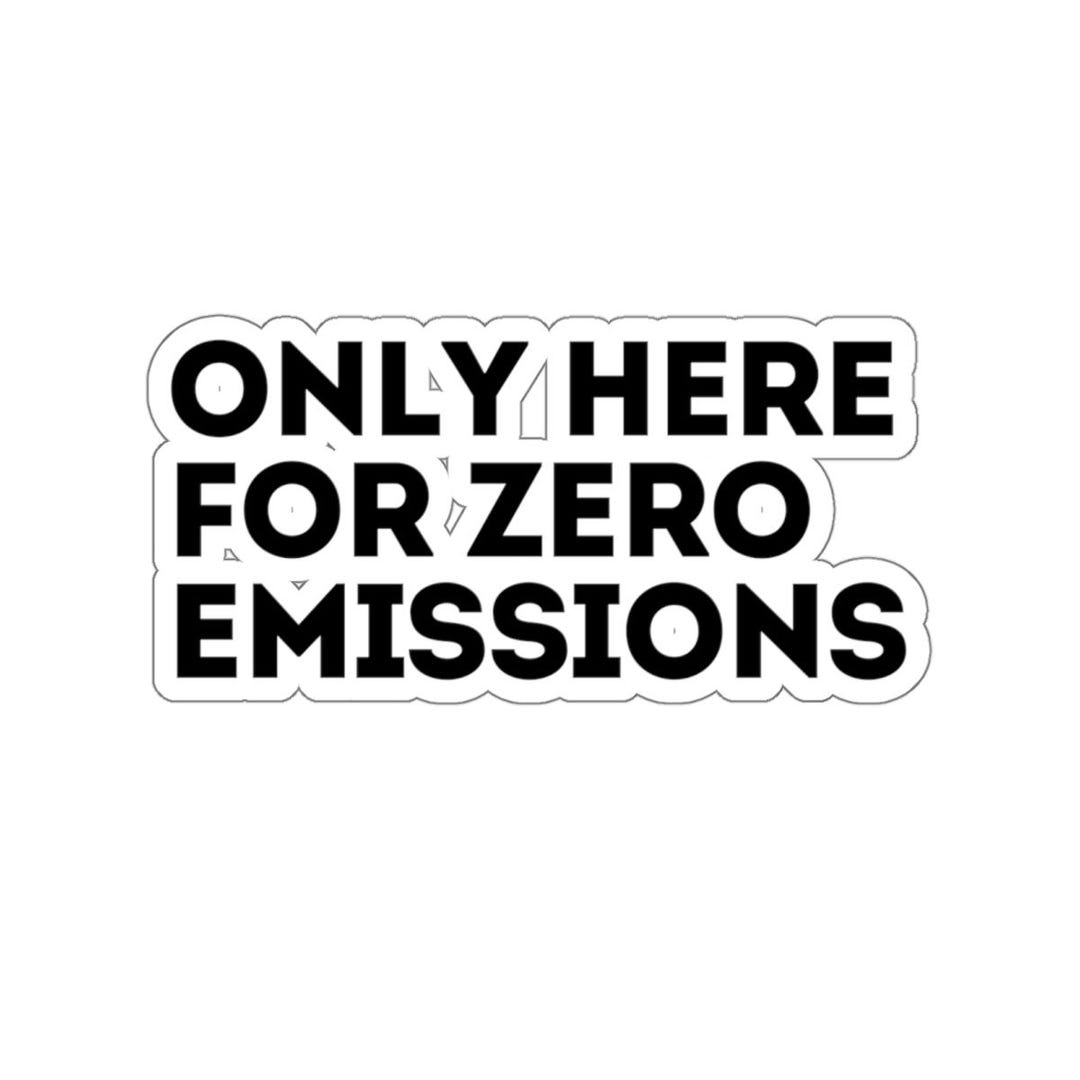 Zero Emissions Die-cut Sticker: Anti Elon Musk, Funny Car Decal - Etsy