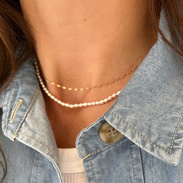 Seed Pearl Necklace - Etsy
