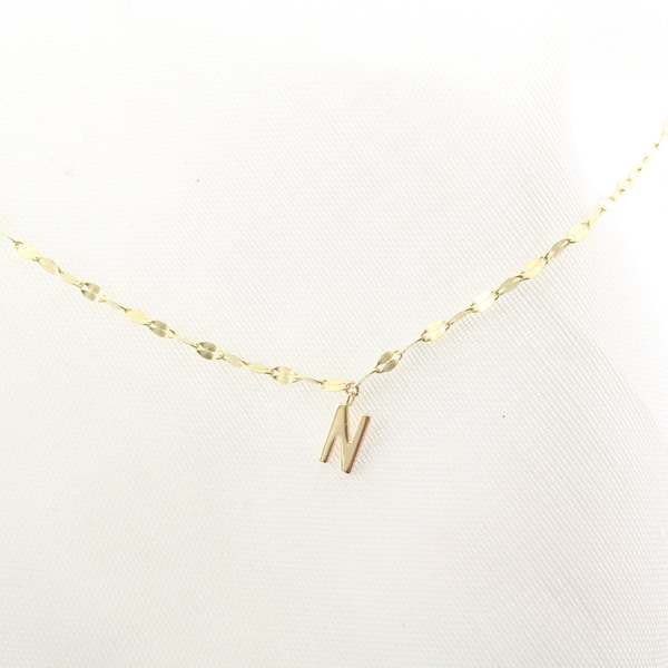 Dangle Letter Necklace - Etsy