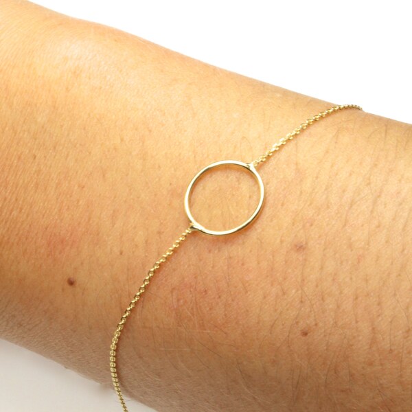 Gold Circle Bracelet - Etsy
