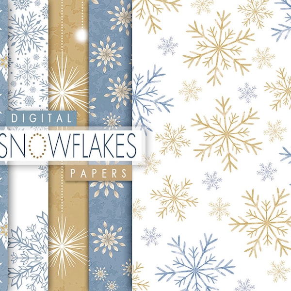 Gold Digital Papers - Etsy