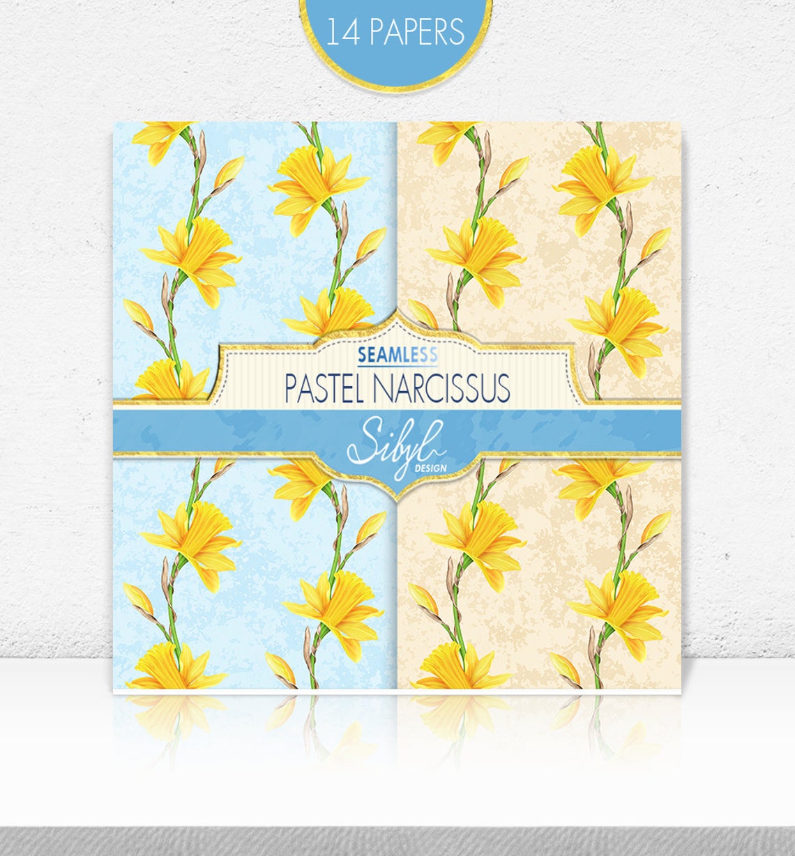 60% SALE Pastel Floral Digital Papers Handdrawn Floral | Etsy