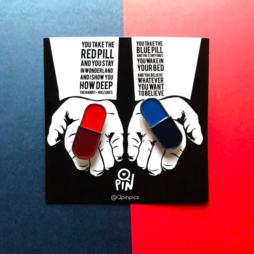 Matrix Pills - Matrix Enamel Pin - Movie Pin - Matrix Pin Duo - Metal ...