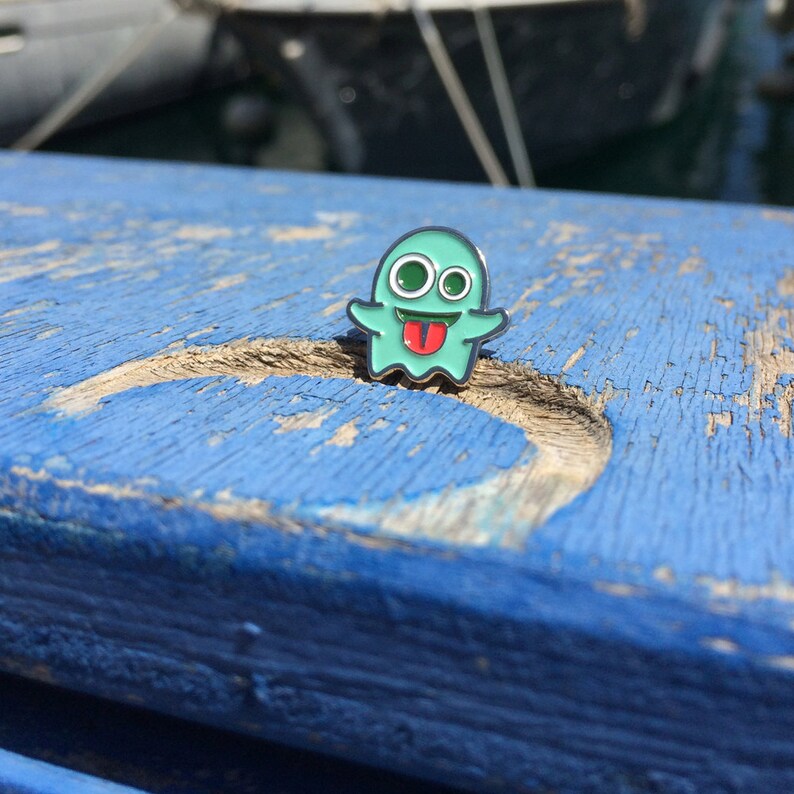 Ghost Enamel Pin Ghost Brooch | Etsy