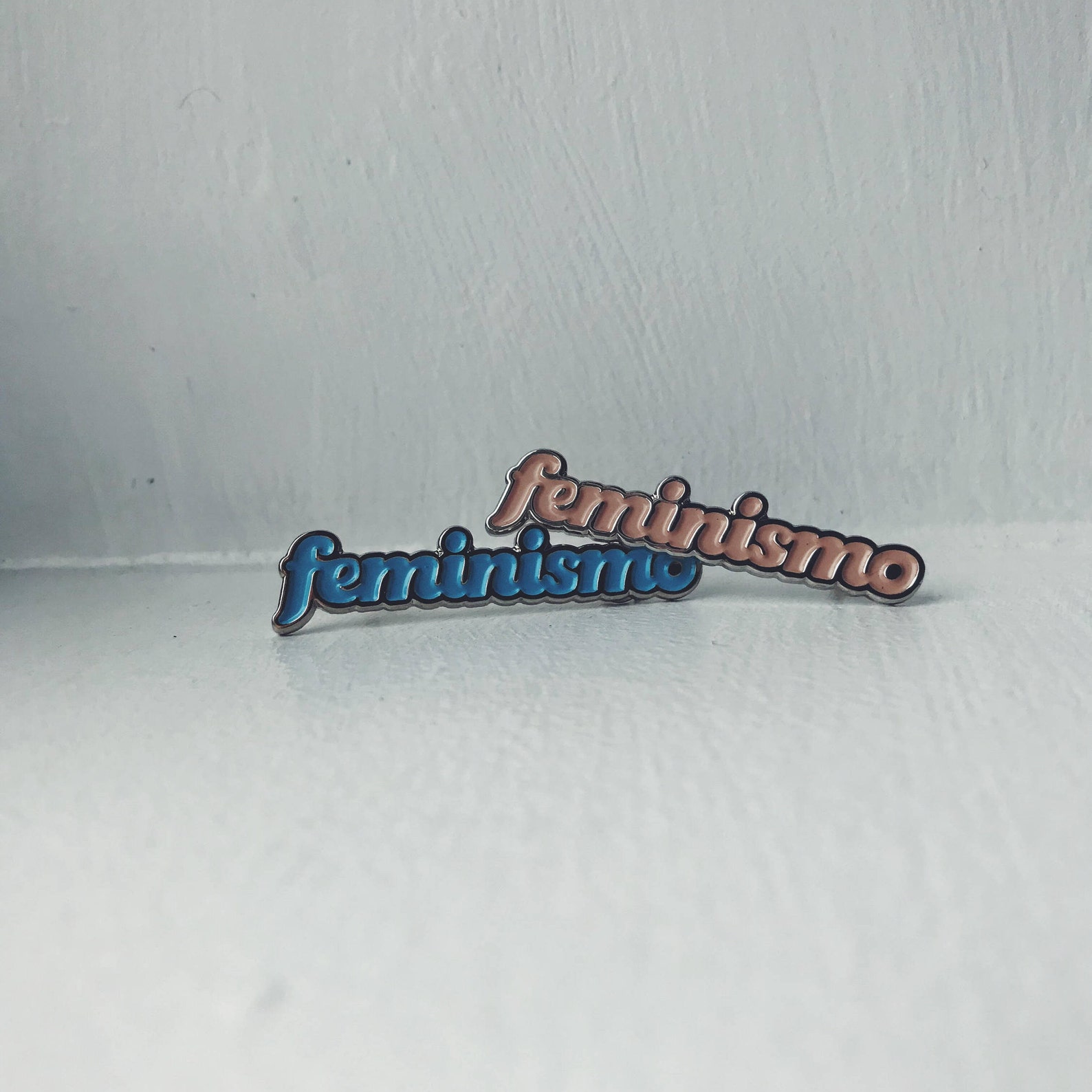 Feminist Pink Enamel Pin-feminist Pink Brooch - Etsy