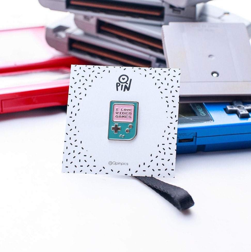 Game Boy Enamel Pin Game Over Pin Video Games Enamel Pin | Etsy