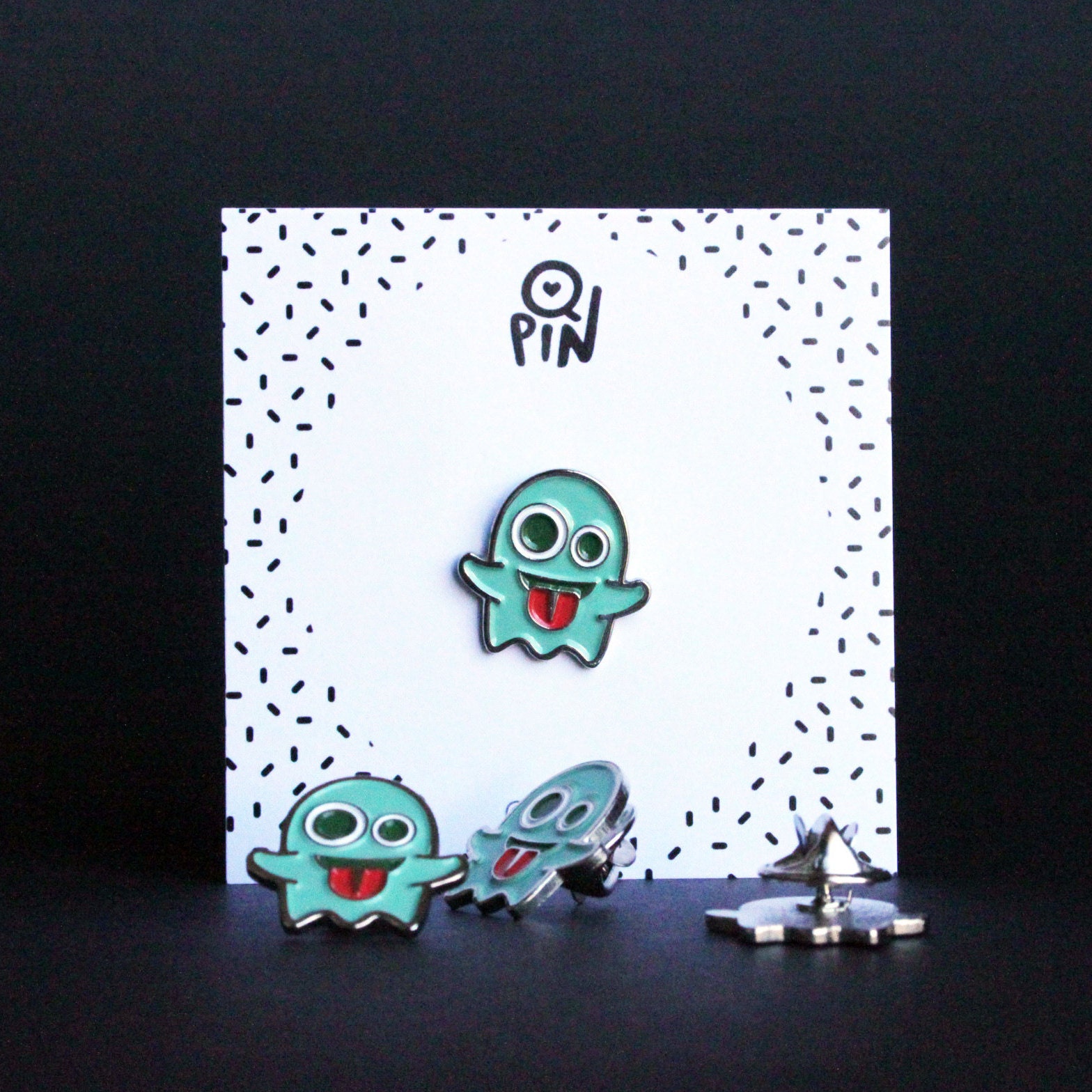 Ghost Enamel Pin - Ghost Brooch - Etsy