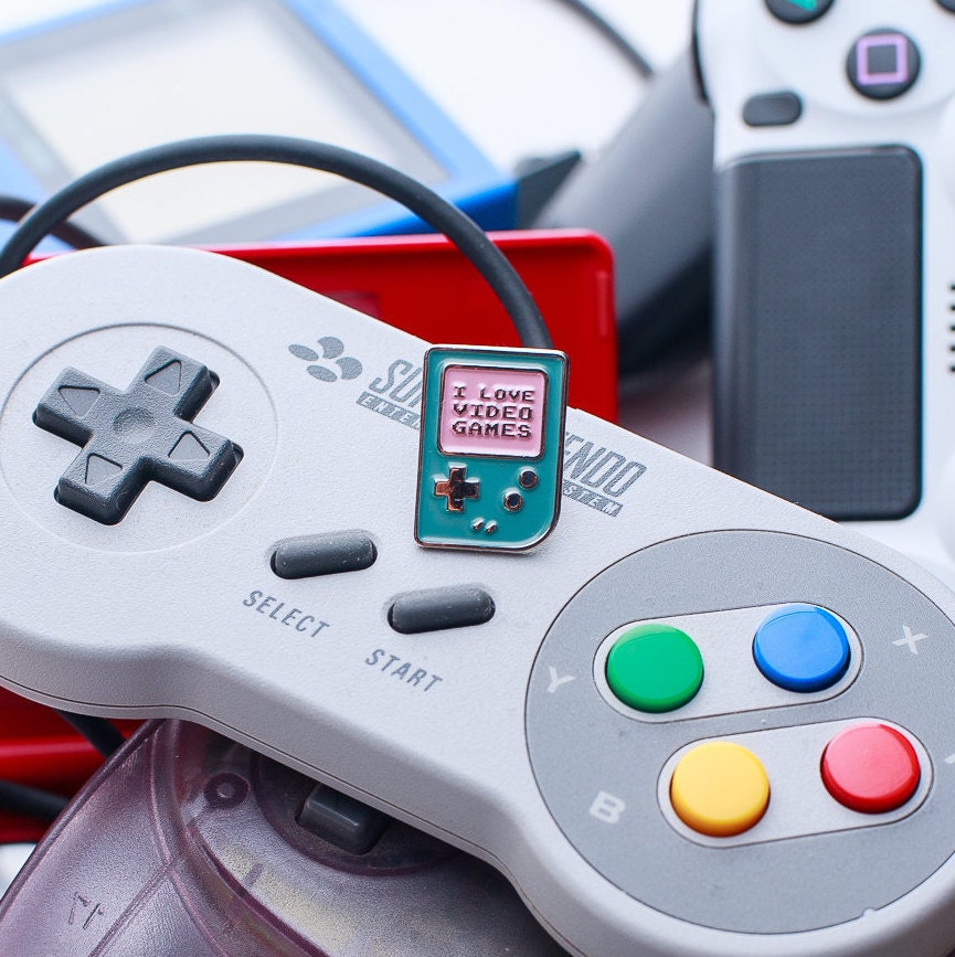 Game Boy Enamel Pin Game Over Pin Video Games Enamel Pin | Etsy