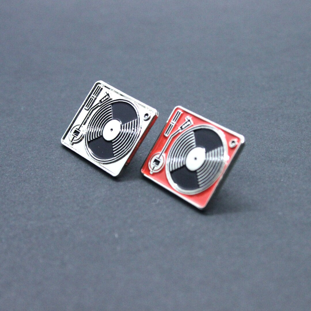 Record Player Enamel Pin - Record Player Brooch - Etsy