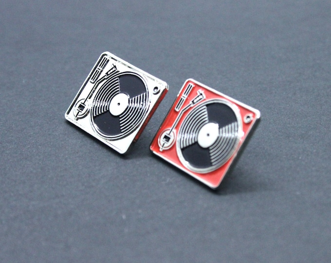 Record Player Enamel Pin Record Player Brooch - Etsy