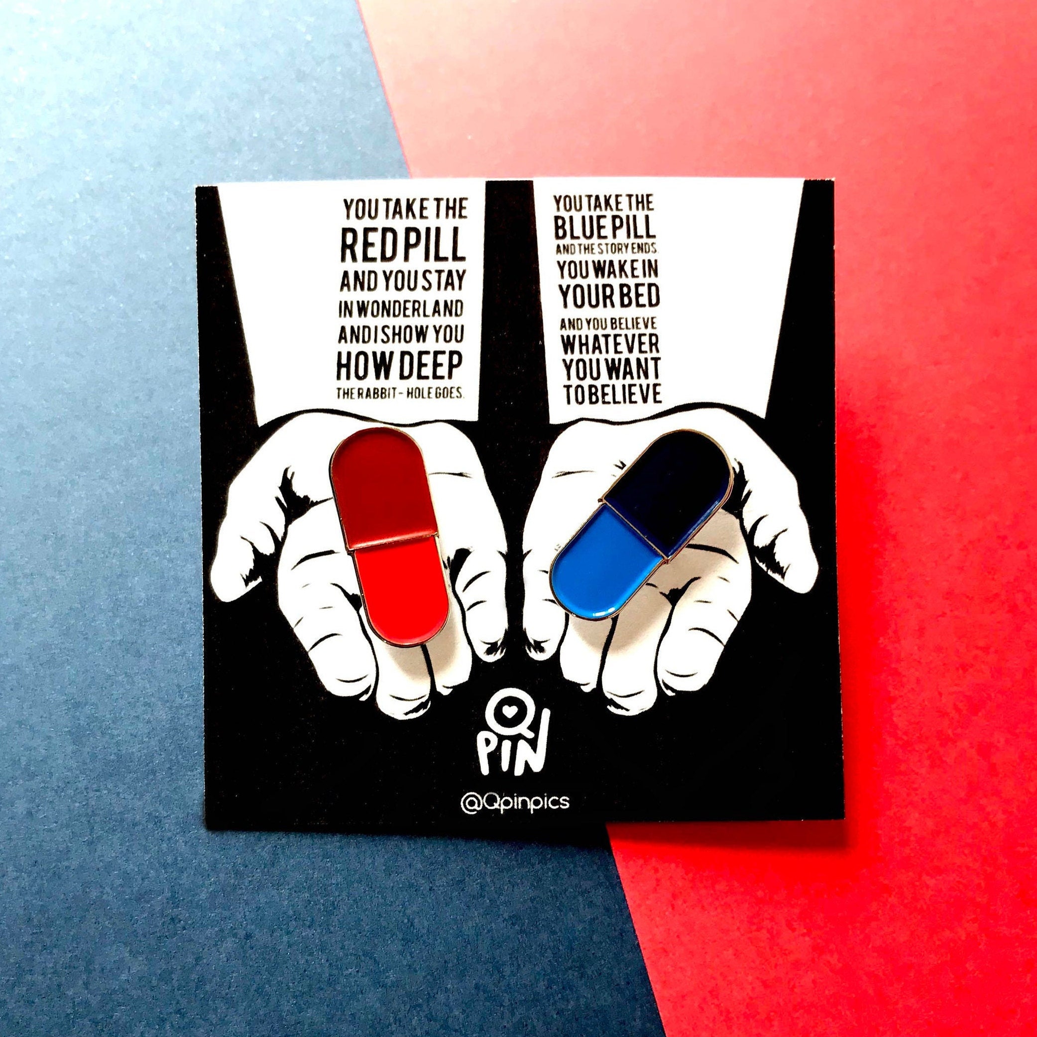 Matrix Pills - Matrix Enamel Pin - Movie Pin - Matrix Pin Duo - Metal ...