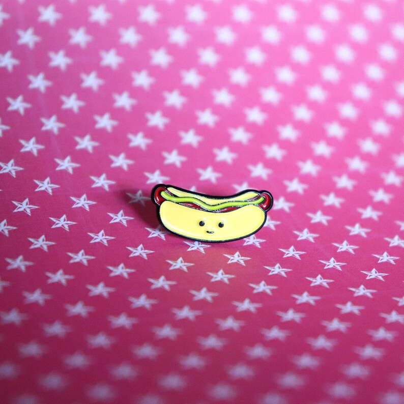 Hot Dog Pin Hot Dod Enamel Pin Weiner Pin Food Pin - Etsy