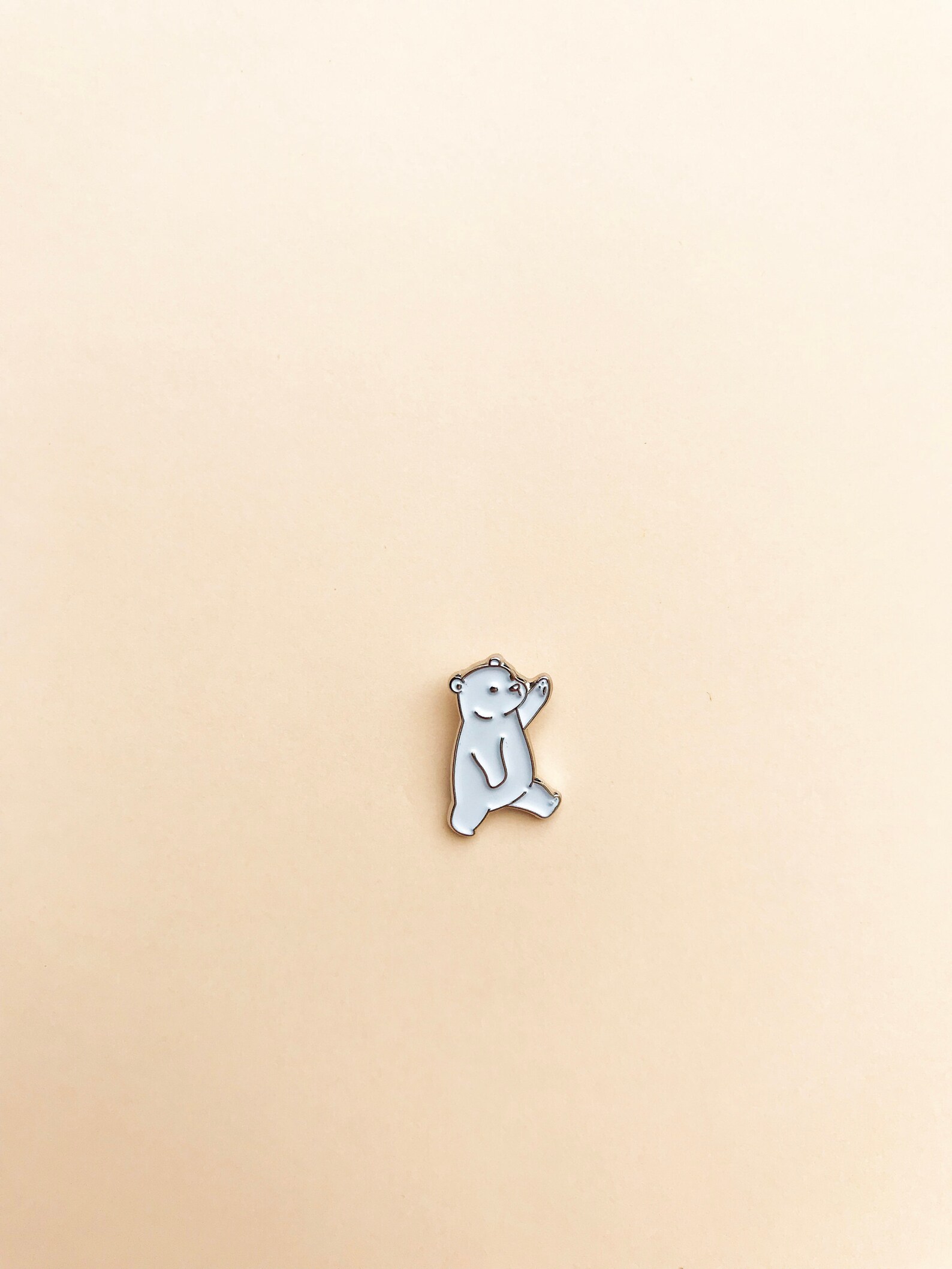 Polar Bear Enamel Pin -polar Bear Brooch- Mini Pin - Etsy