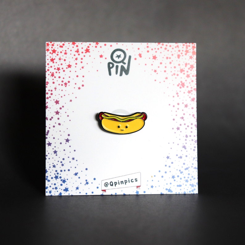 Hot Dog Pin Hot Dod Enamel Pin Weiner Pin Food Pin - Etsy