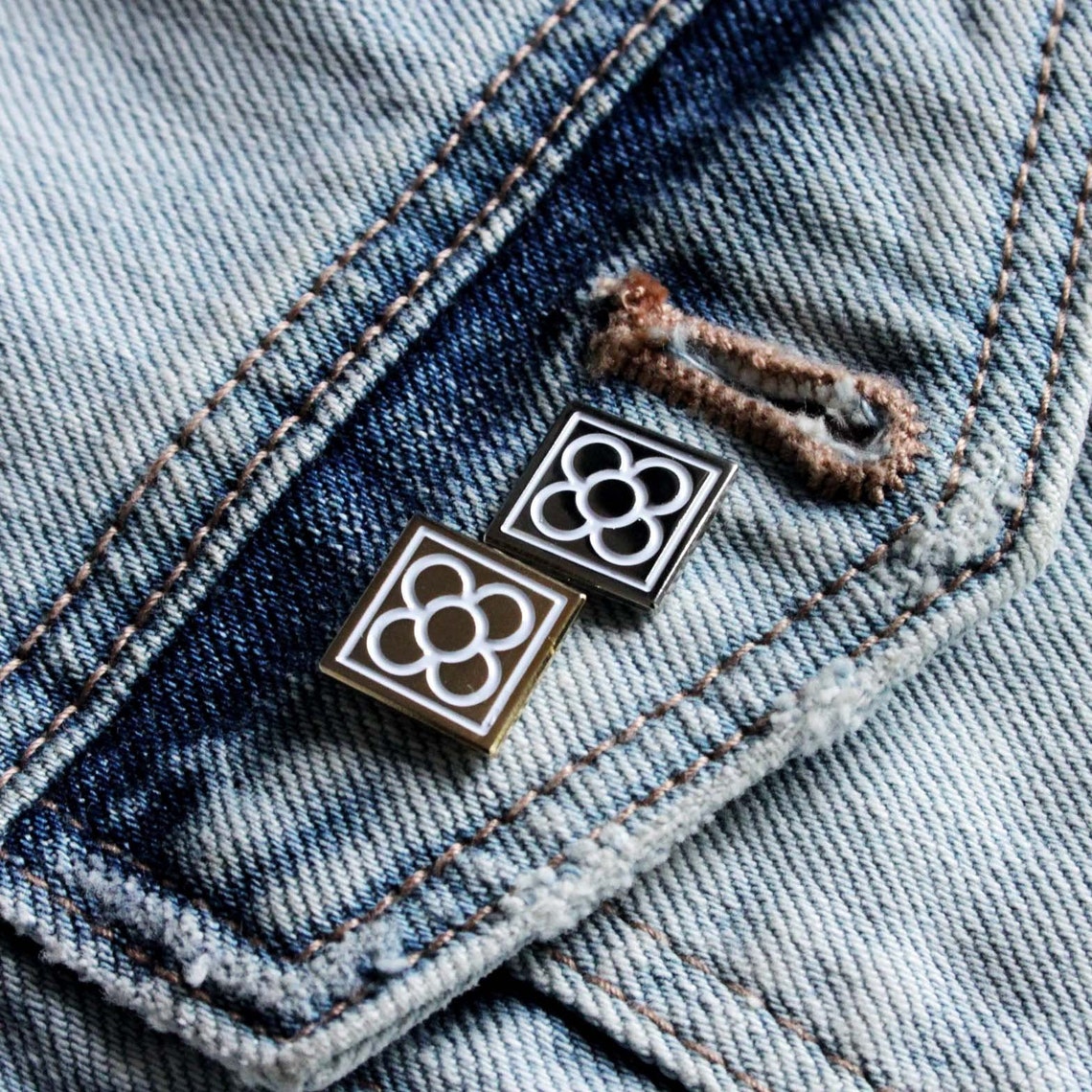 Barcelona Pin - Panot Enamel Pin - Panot Brooch - Flower Pin ...