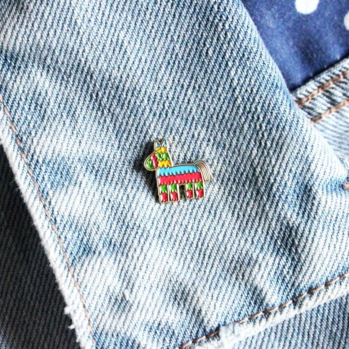 Mexican Piñata Donkey Pin Mexico Pin-mini Pin - Etsy