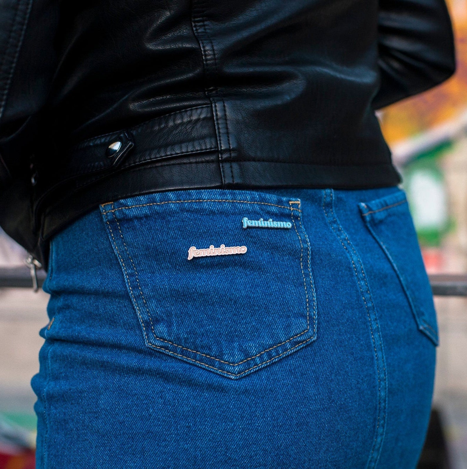 Feminist Pink Enamel Pin-feminist Pink Brooch - Etsy