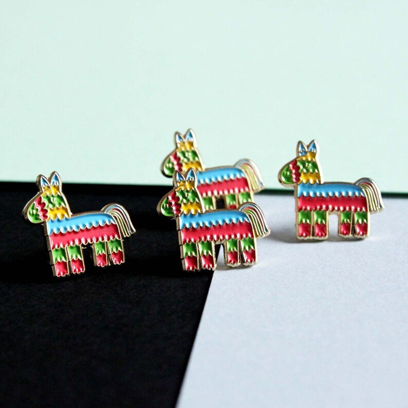 Mexican Piñata Donkey Pin Mexico Pin-mini Pin - Etsy