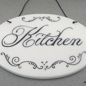 Kitchen Decor Sign, Ceramic Sign, Kitchen Door Sign, Kitchen Tile Sign ...
