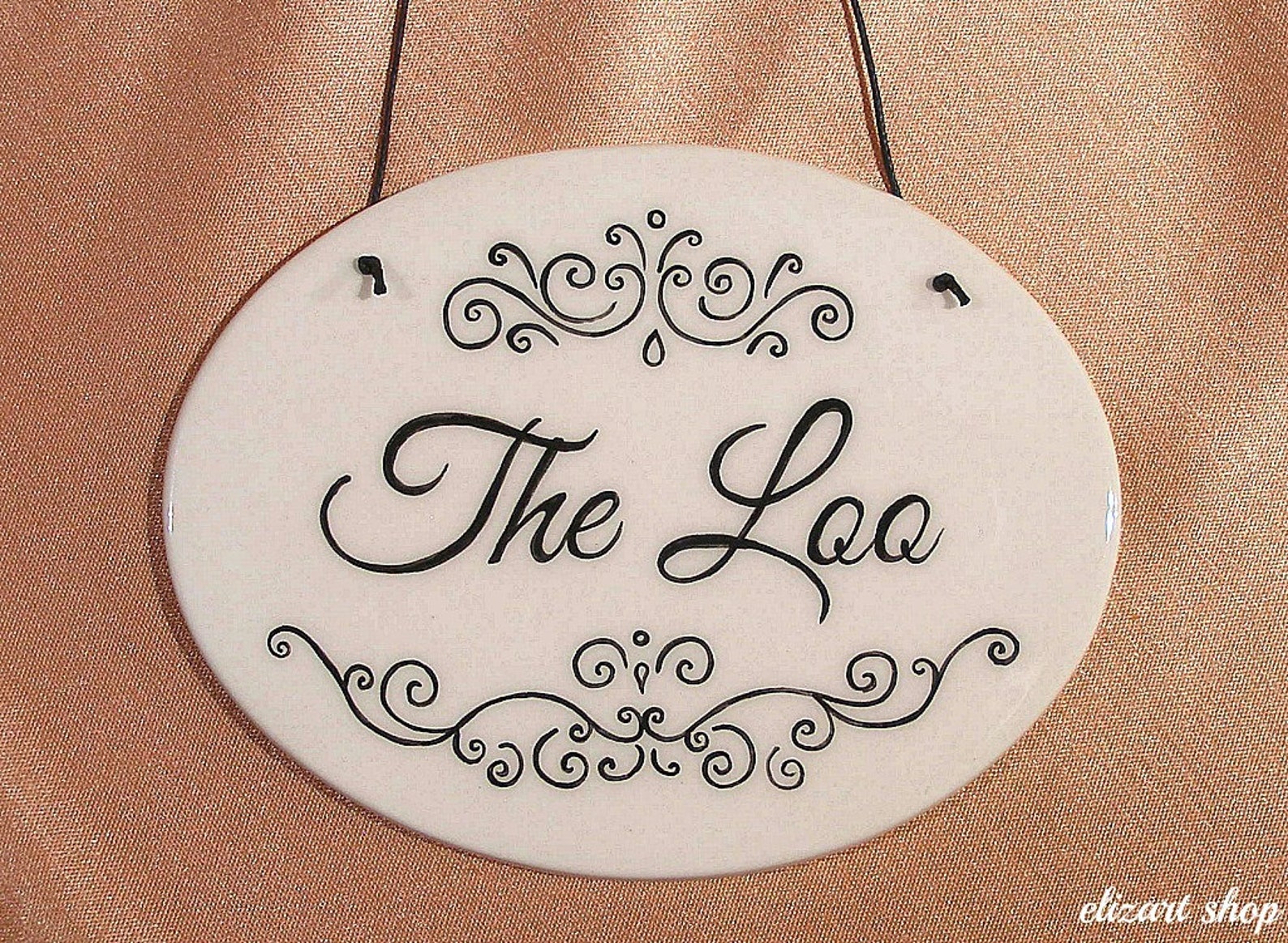 The loo sign toilet sign bath door sign bathroom sign WC | Etsy