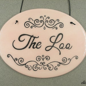 The Loo Sign, Toilet Sign, Bath Door Sign, Bathroom Sign, WC Sign ...