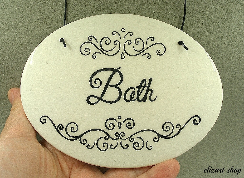 Bath Sign Bathroom Sign Toilet Sign WC Sign Restroom Sign - Etsy