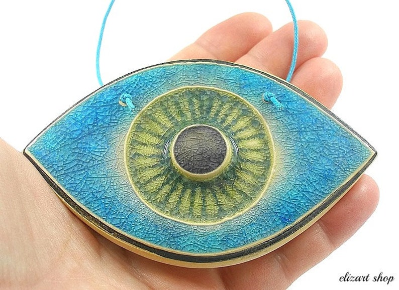 Ceramic Evil Eye Protection Amulet Wall Hanging Eye Evil - Etsy Australia