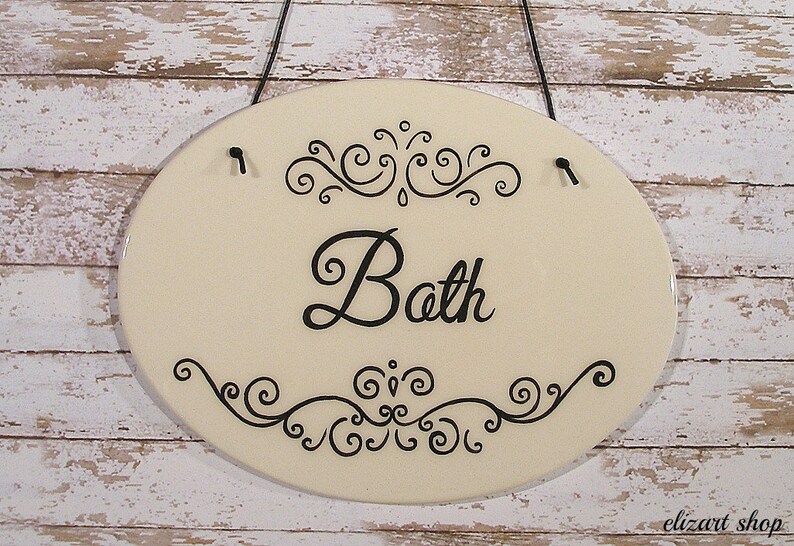 Bath Sign Bathroom Sign Toilet Sign WC Sign Restroom Sign - Etsy