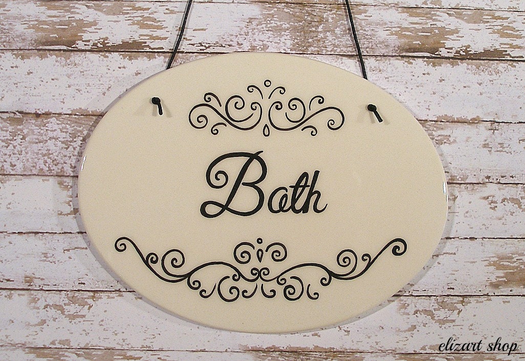 Bath Sign Bathroom Sign Toilet Sign WC Sign Restroom Sign - Etsy