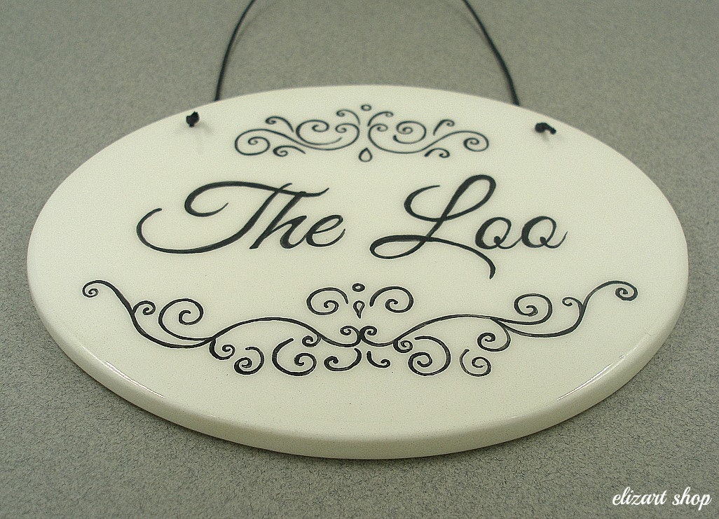 The Loo Sign Toilet Sign Bath Door Sign Bathroom Sign WC - Etsy UK
