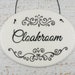 Cloakroom Sign, Dressing Room Sign, Closet Sign, Wardrobe Sign, Ceramic ...