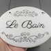 Le Bain Sign French Bathroom Sign Salle De Bain La Toilette - Etsy