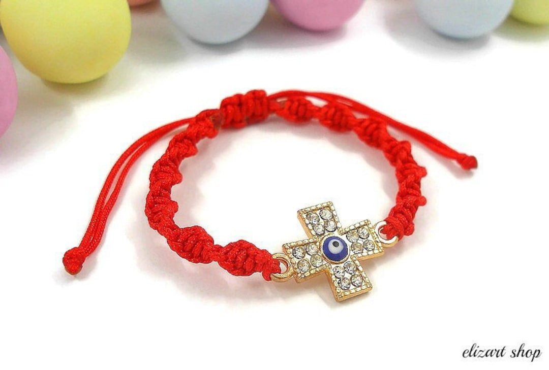 Baby Protection Bracelet, Baby Cross Bracelet, Evil Eye Baby Bracelet ...