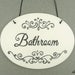 Bathroom Sign, Toilet Sign, Bath Sign, Hanging Bath Sign, WC Sign ...